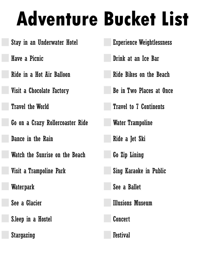 About the Bucket List Book - Forever Traveling